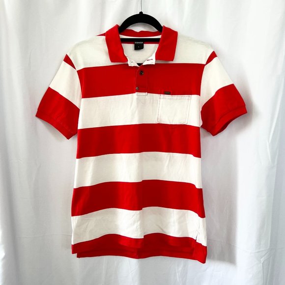 Coach | Shirts | Vintage Coach Menswear Red White Stripe Short Sleeve ...